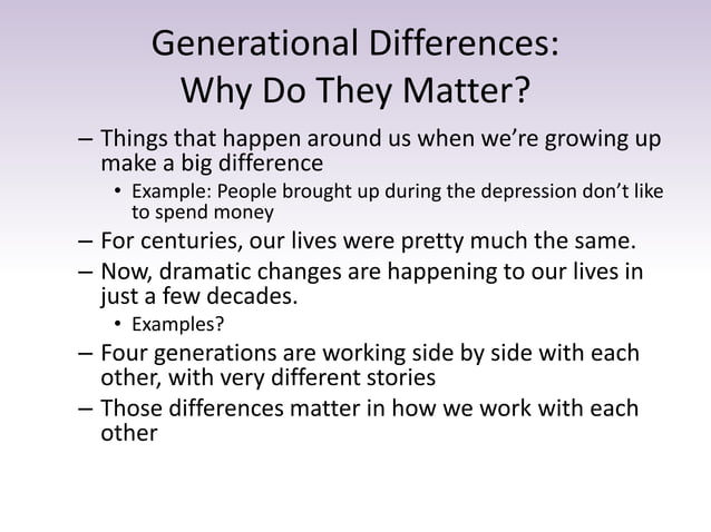 Generations in the workplace | PPTX