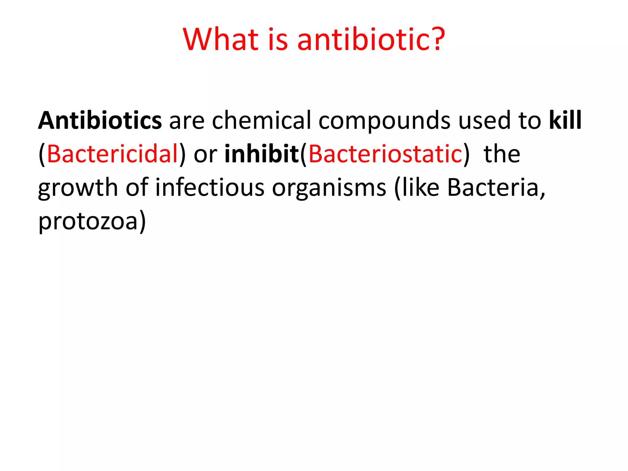 Generations of antibiotics | PPTX