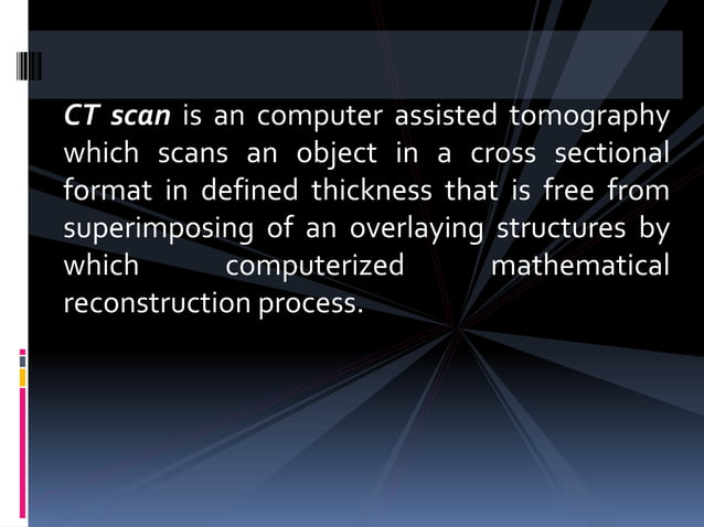 Basics and Generations of computed tomography.pptx | Medical Tests ...