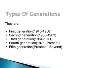 Generations of computer | PPTX