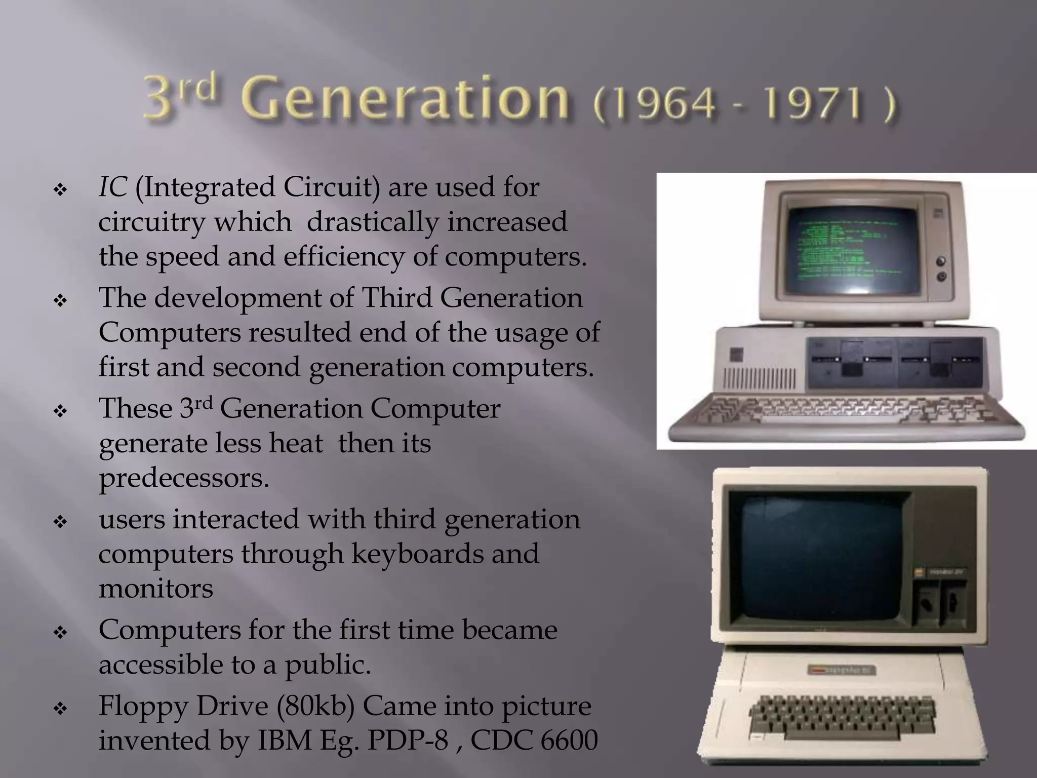 Generations of computer | PPSX | Computing | Technology & Computing