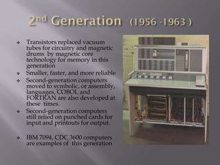 Generations of computer | PPSX | Computing | Technology & Computing