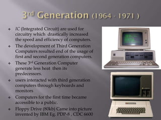 Generations of computer | PPSX | Computing | Technology & Computing
