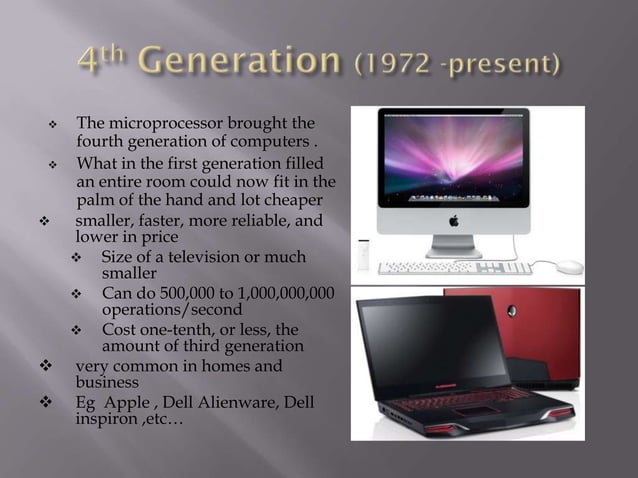 Generations of computer | PPSX | Computing | Technology & Computing