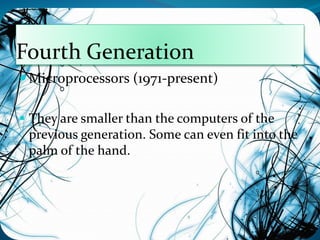Generations of computer | PPT