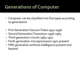Generations of computer | PPTX
