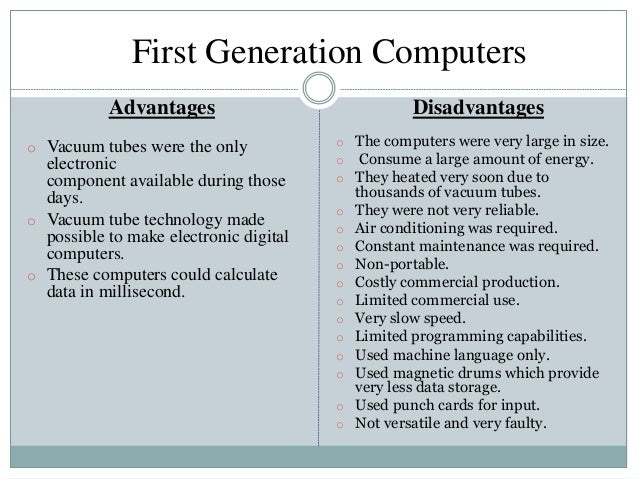 Generations of computer