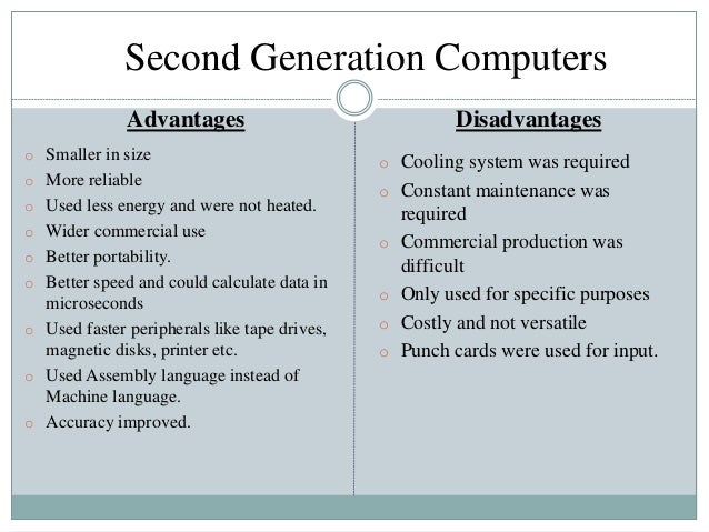 Generations of computer