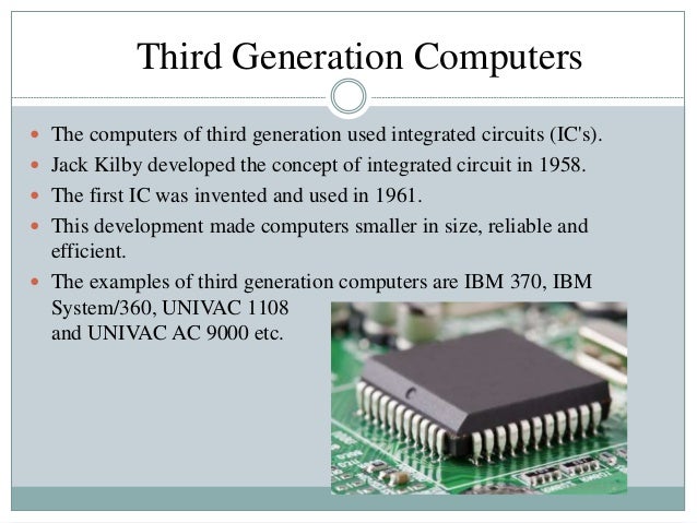 Generations of computer