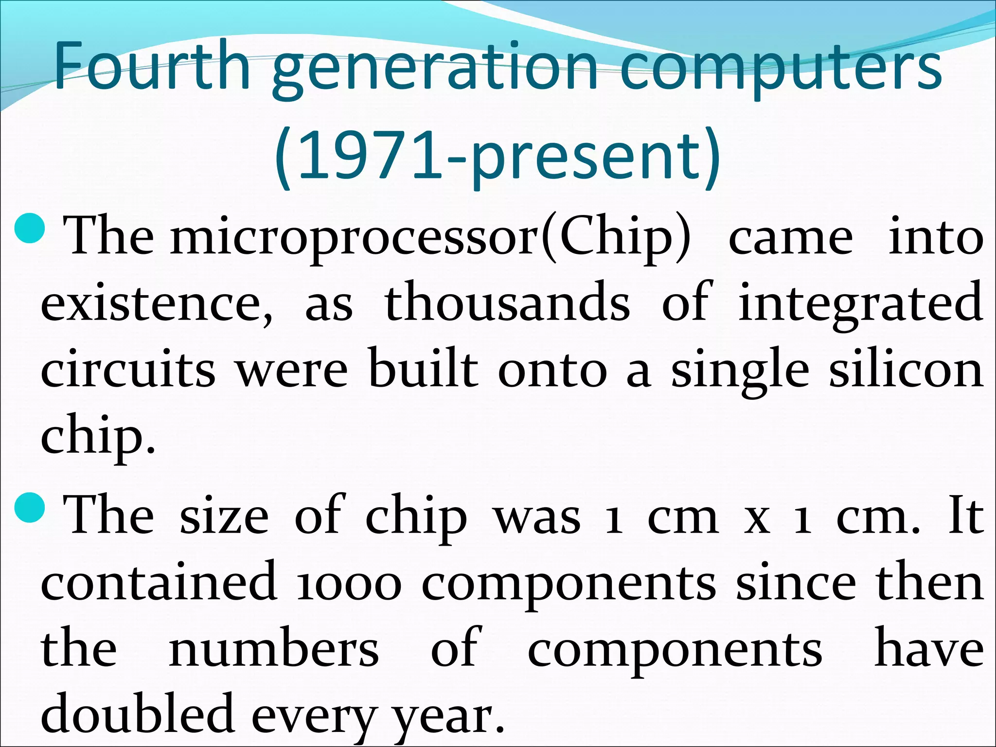 Generations of computer | PPT