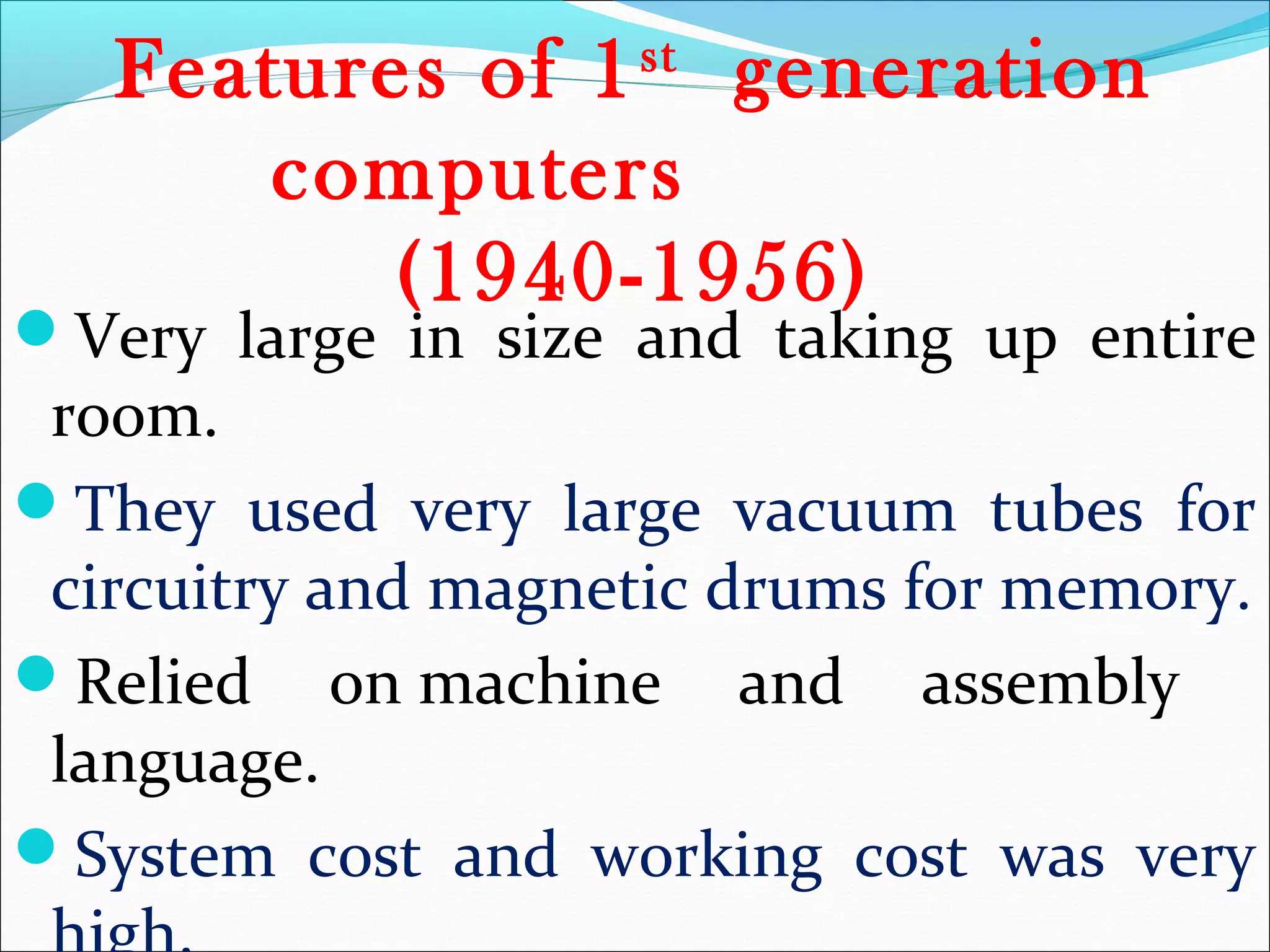 Generations of computer | PPT
