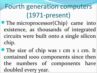 Generations of computer | PPT