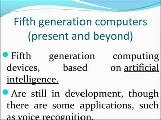 Generations of computer | PPT