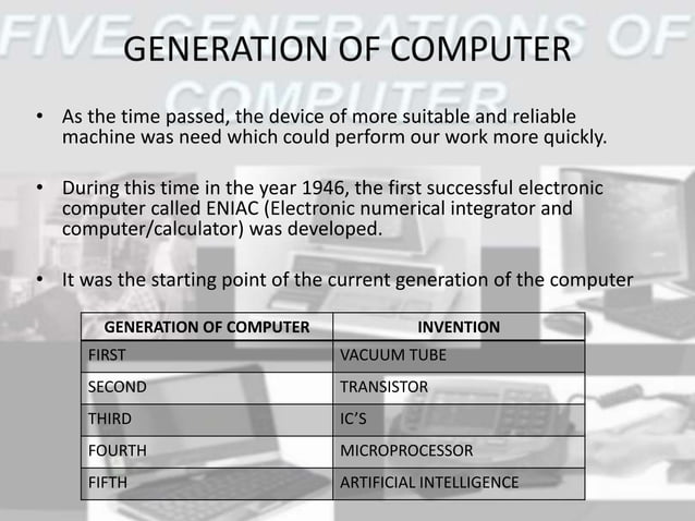 Generations of computer | PPT