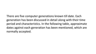 Generations of computer | PPTX