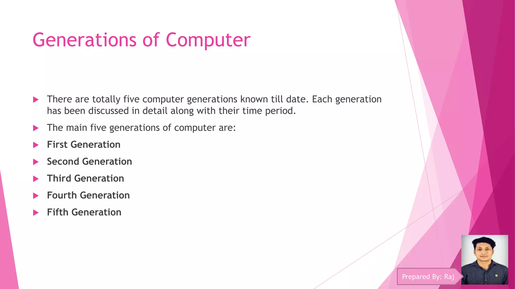 Generations of computer | PPT