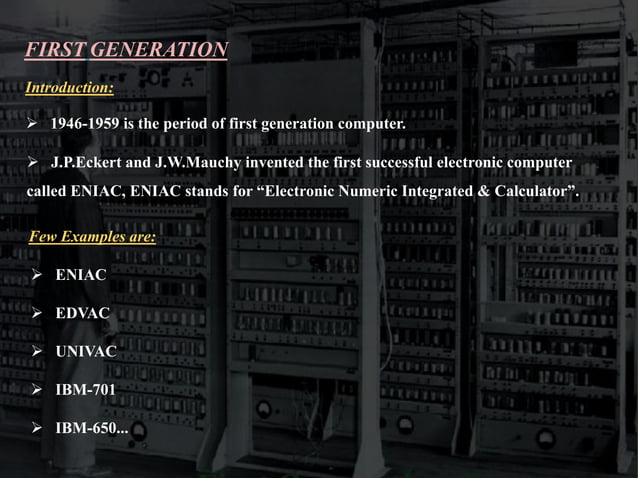 Generations of computer | PPT