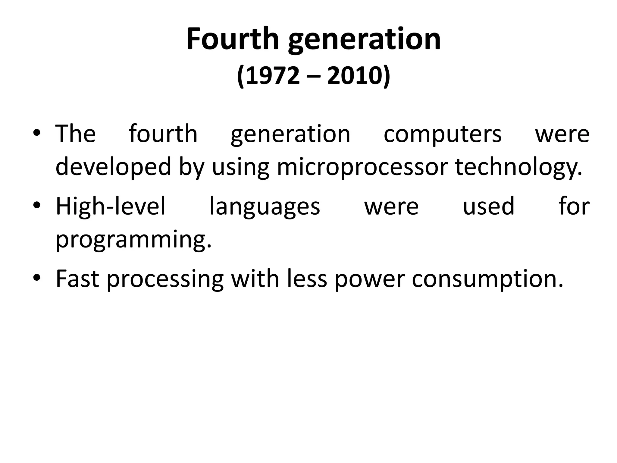 Generations of computer | PPT | Desktops | Computing