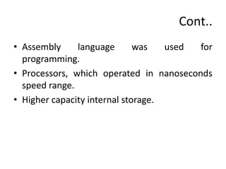 Generations of computer | PPT | Desktops | Computing
