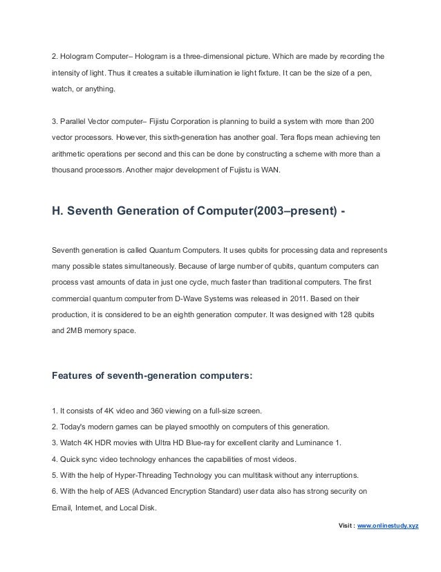 Generations of Computer.pdf | Desktops | Computing