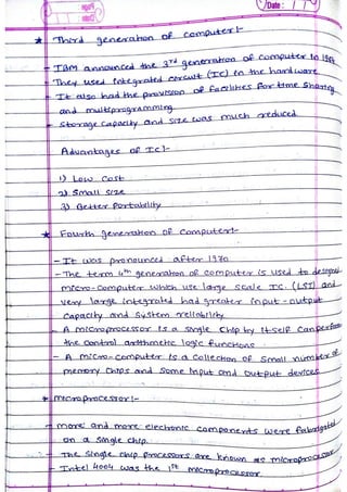 Generations of Computer | PDF