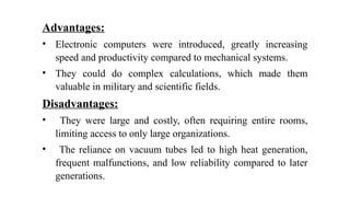 Generations of computer, its advantages and disadvantages.pptx