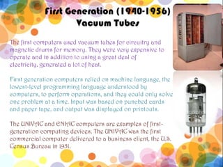 Generations of computers | PPTX