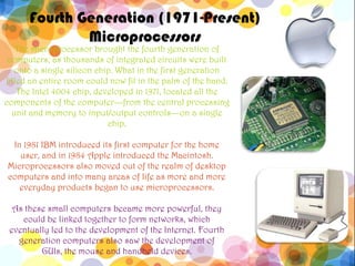 Generations of computers | PPT
