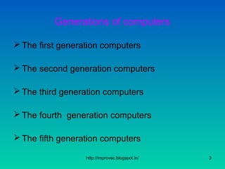 Generations of computers.15