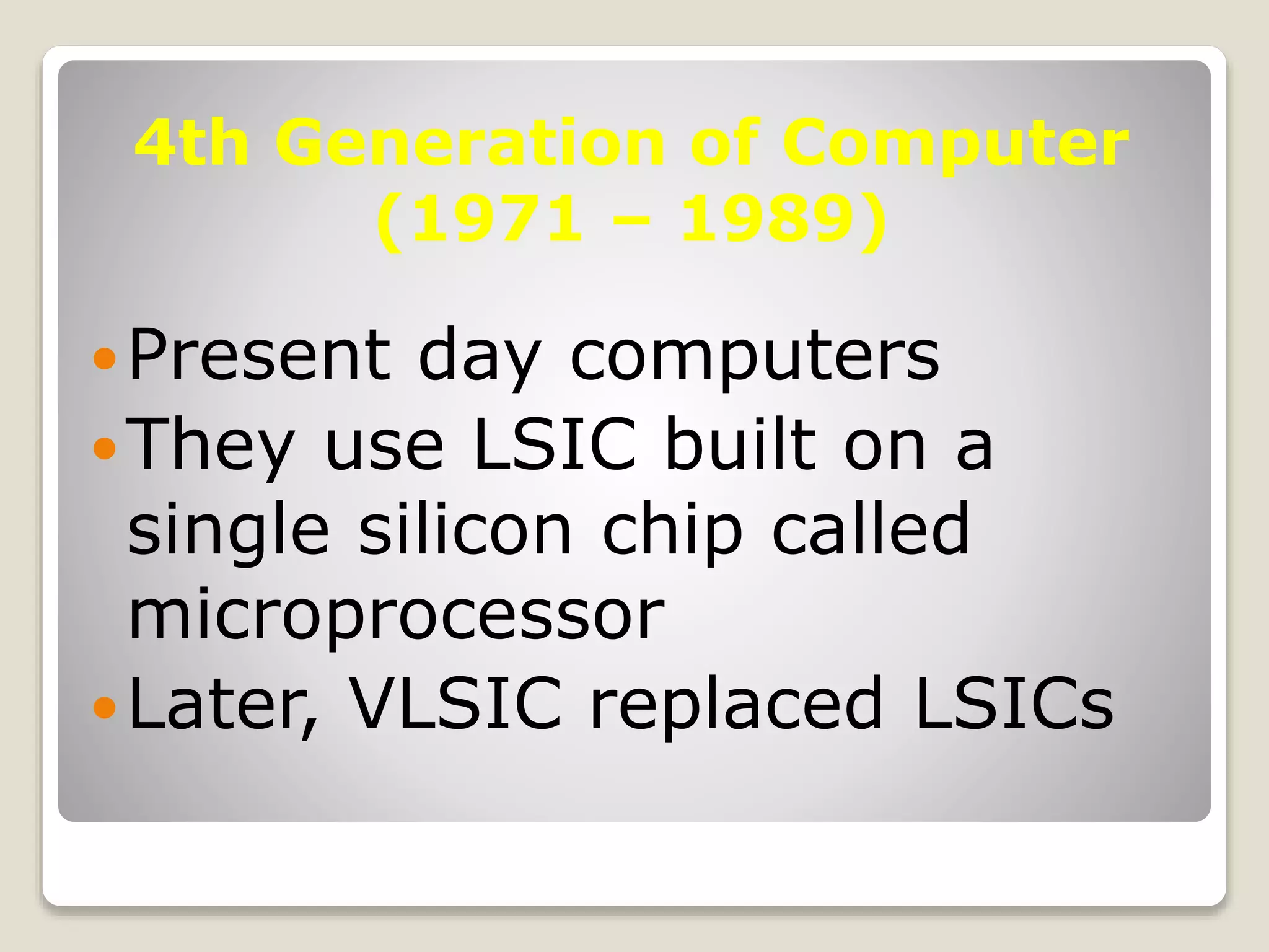 Generations of computers | PPTX