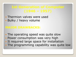 Generations of computers | PPTX