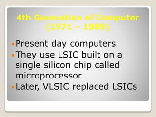 Generations of computers | PPTX