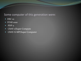 Generations of computers | PPT