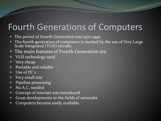 Generations of computers | PPTX