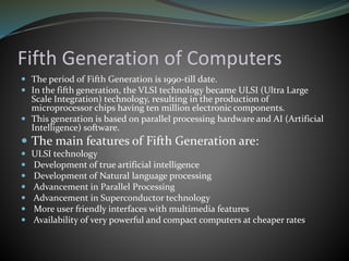 Generations of computers | PPT