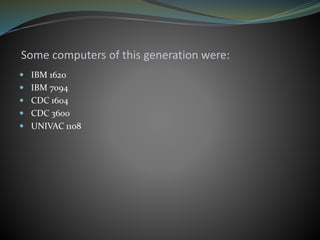 Generations of computers | PPTX