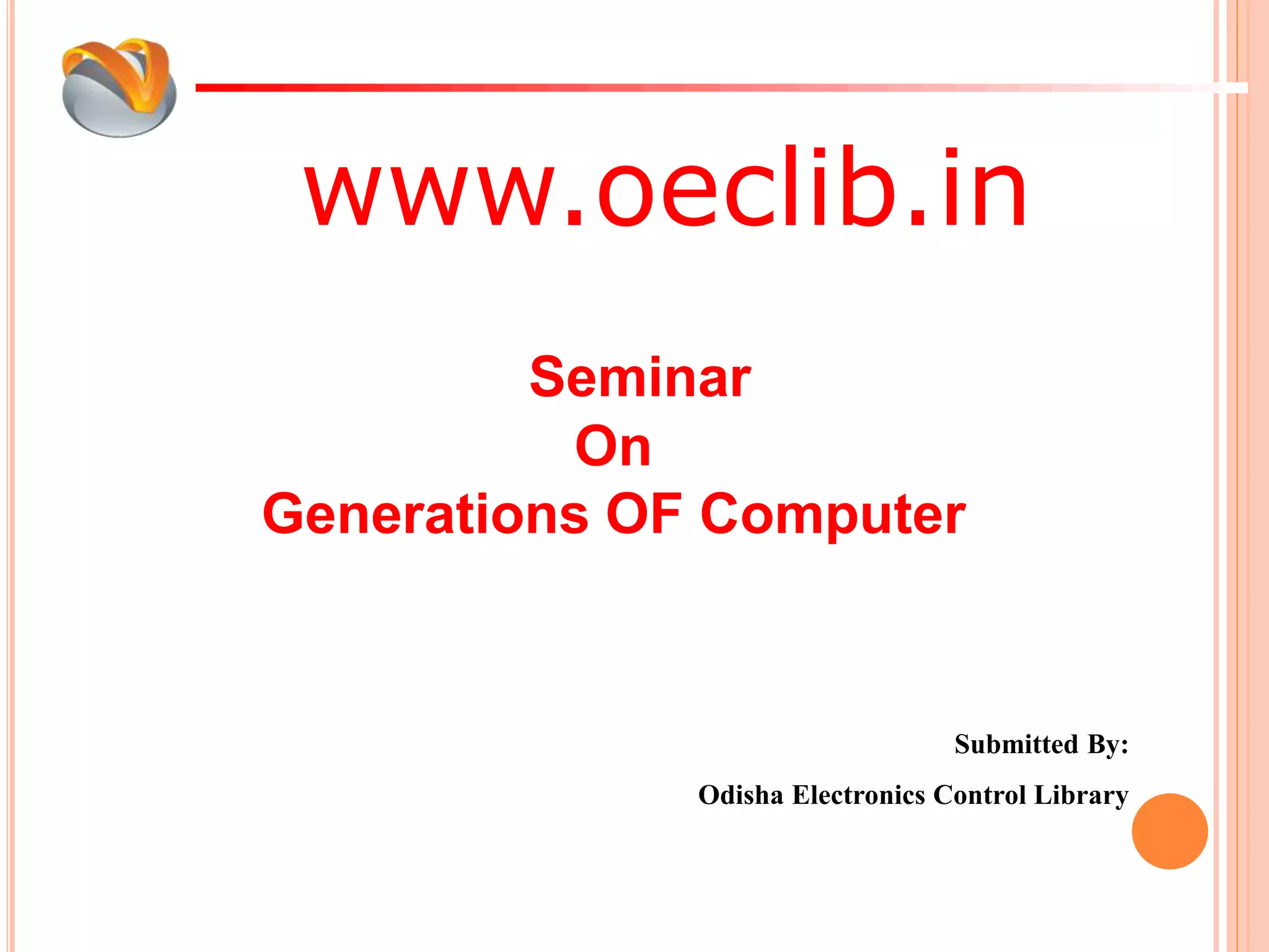 Generations Of Computers Ppt