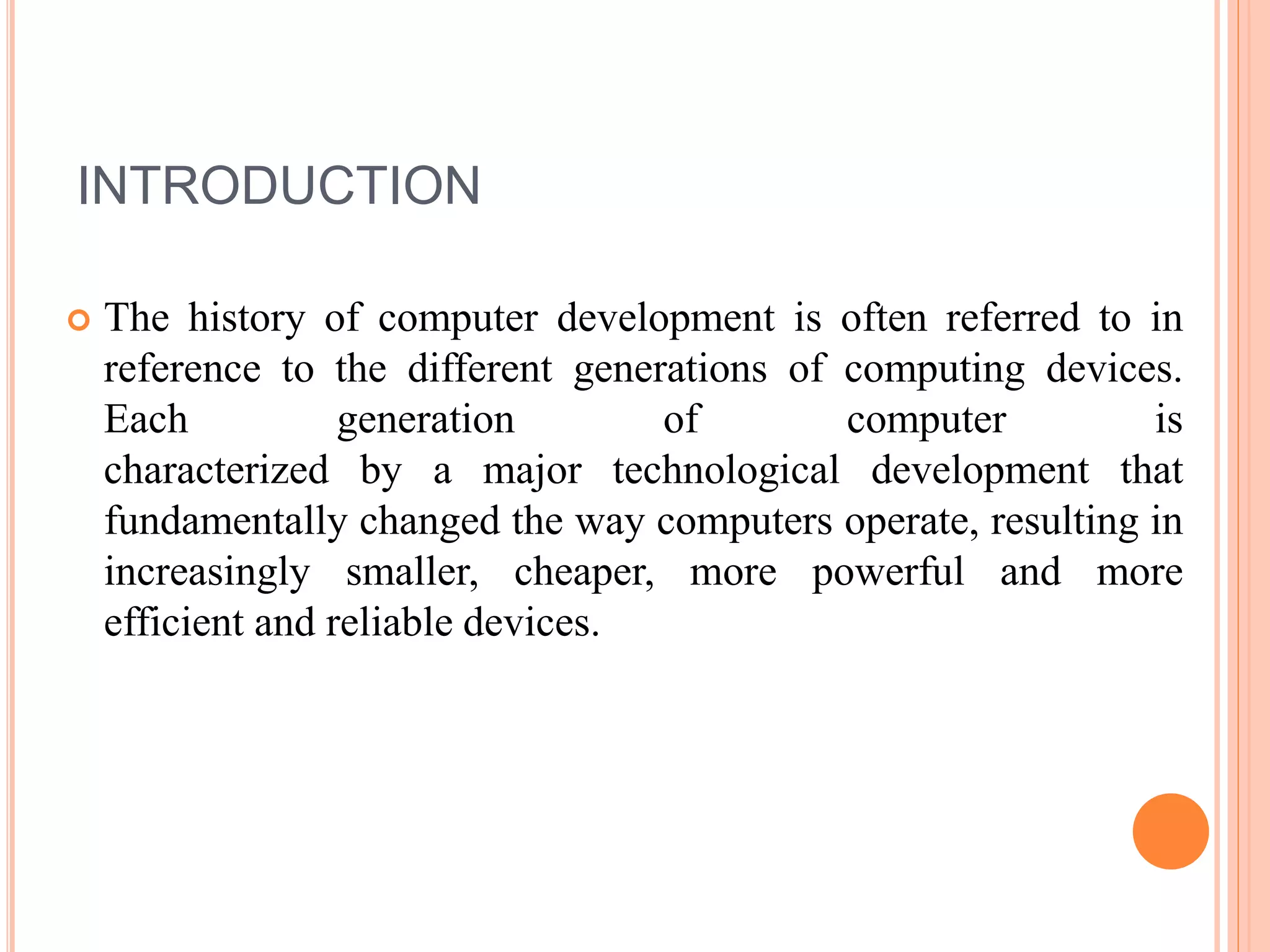 Generations of Computers | PPT
