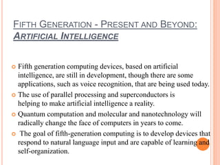 Generations of Computers | PPTX