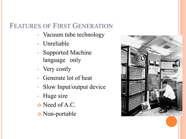 Generations of Computers | PPT