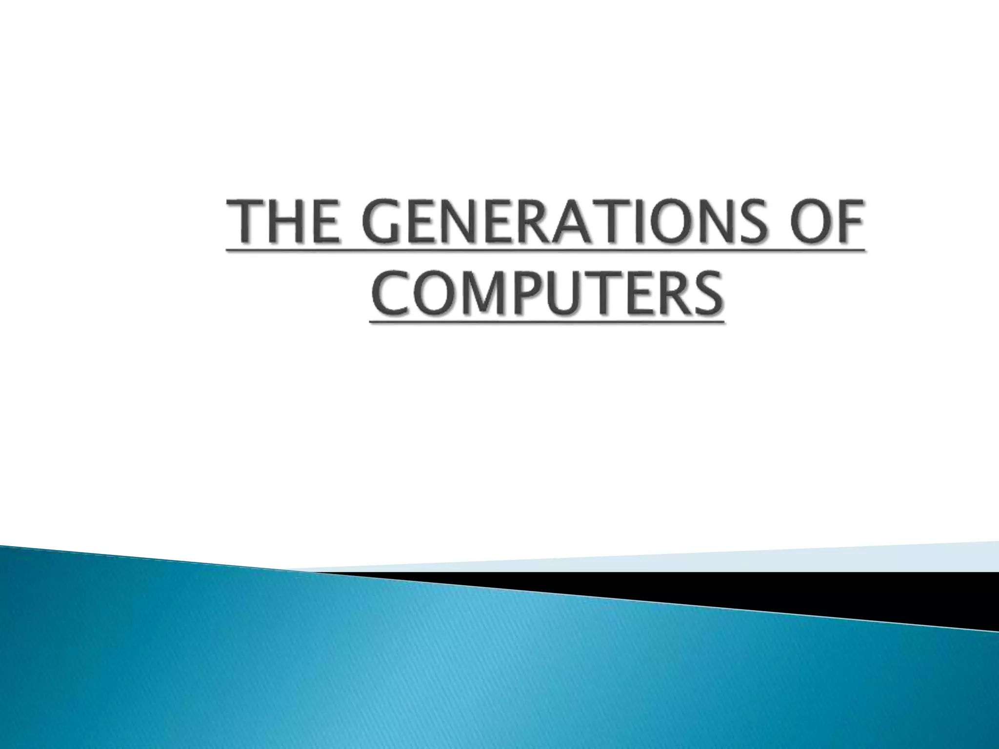 Generations Of Computers Pptx Computing Technology And Computing