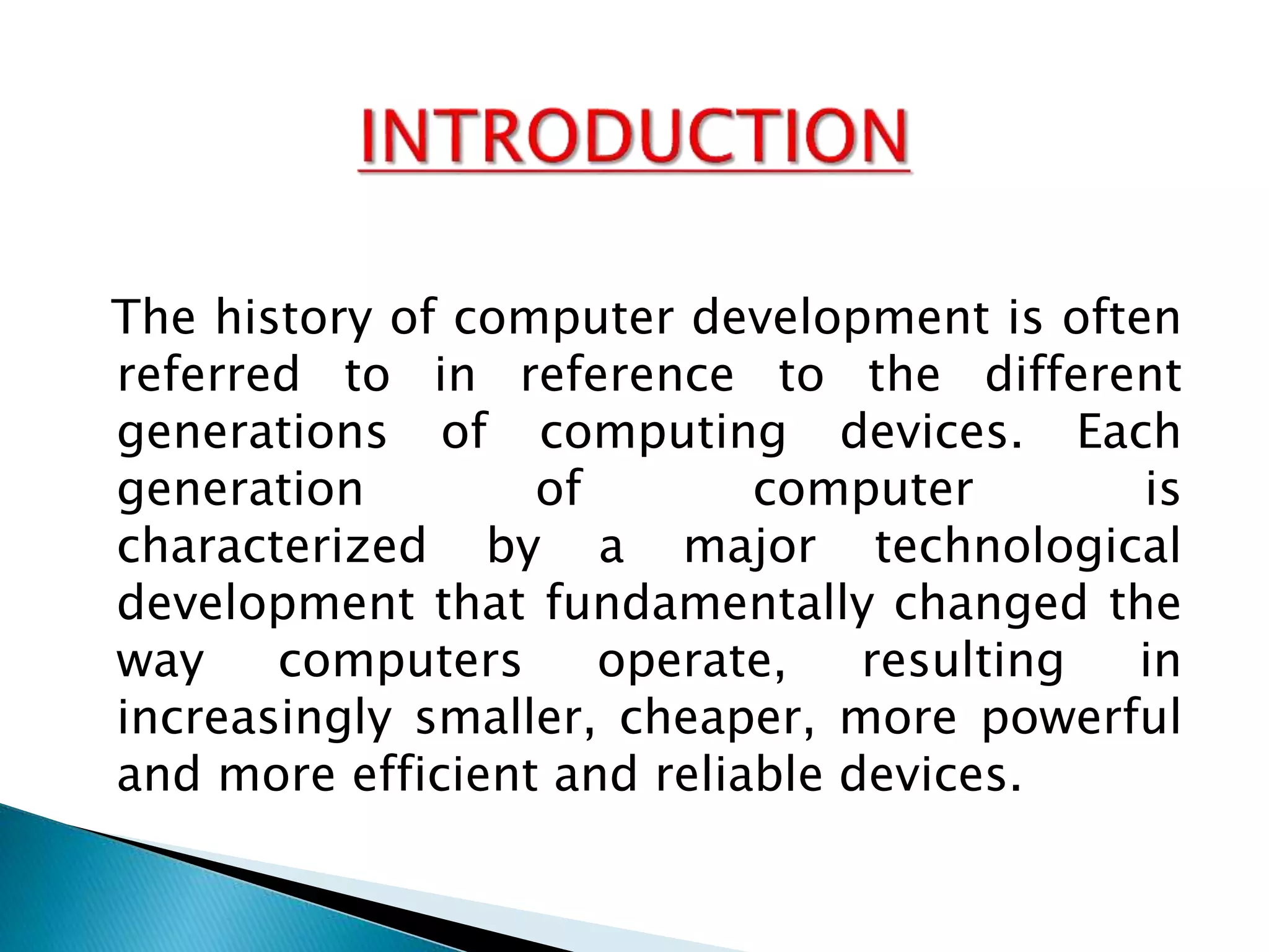 Generations Of Computers Pptx Computing Technology And Computing