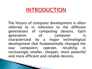 Generations of computers | PPTX