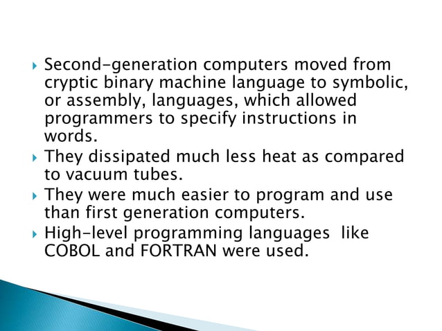 Generations of computers | PPTX | Computing | Technology & Computing