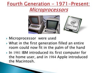 Generations of computers | PPTX