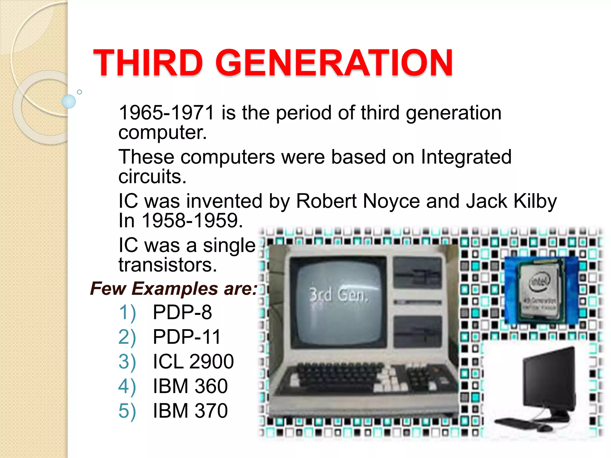 Generations of computers | PPTX | Computing | Technology & Computing