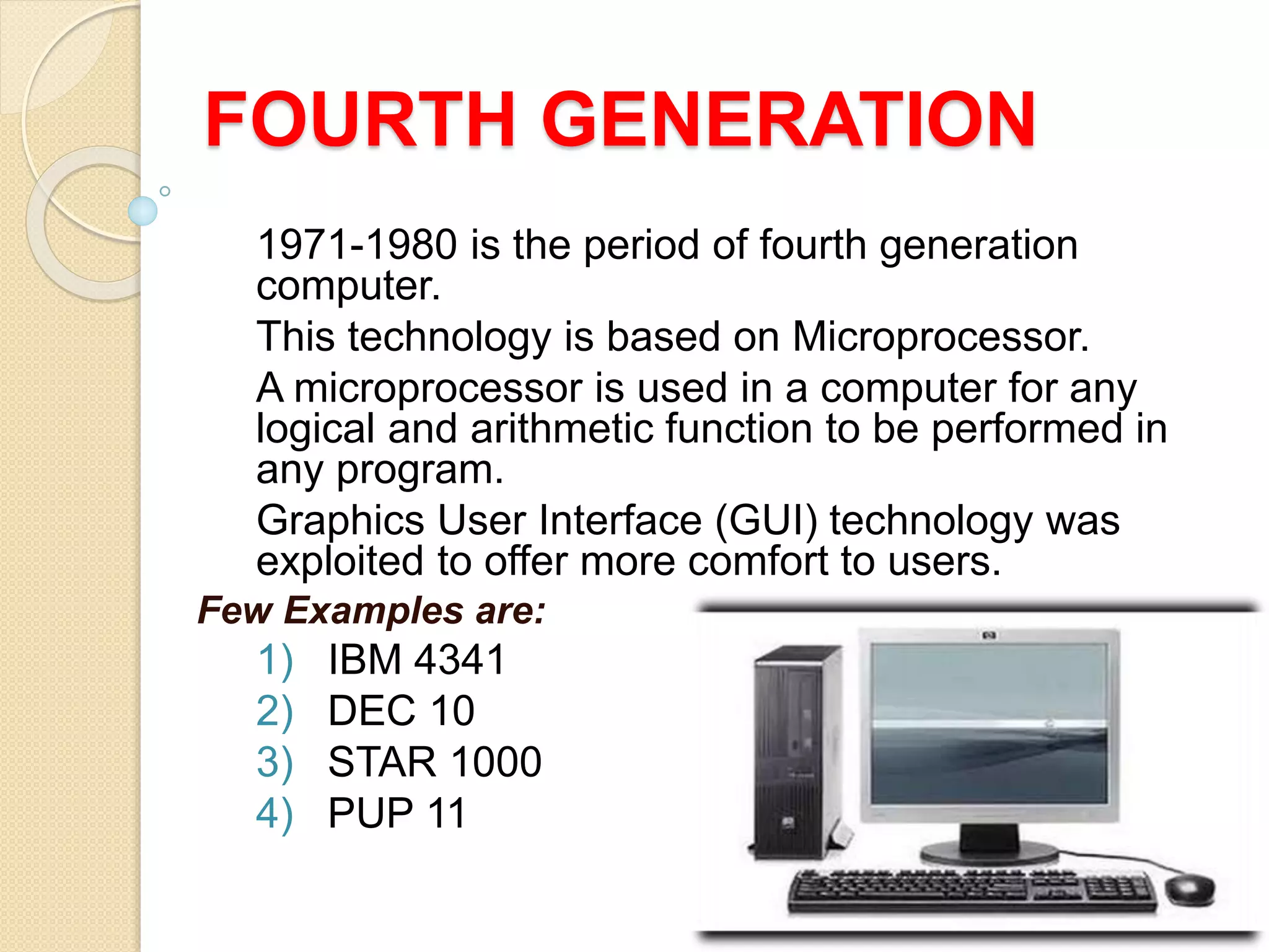 Generations of computers | PPTX | Computing | Technology & Computing
