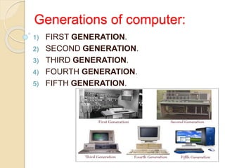 Generations of computers | PPTX | Computing | Technology & Computing