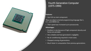 Generations of computers | PPTX | Computing | Technology & Computing