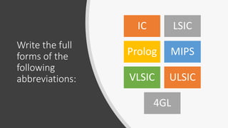 Generations of computers | PPTX | Computing | Technology & Computing